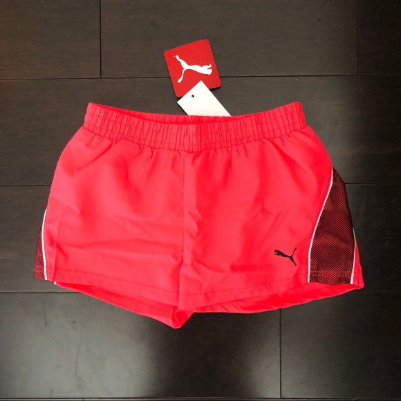 Puma | Bottoms | Puma Little Girls Pacer Mesh Overlay Shorts | Poshmark